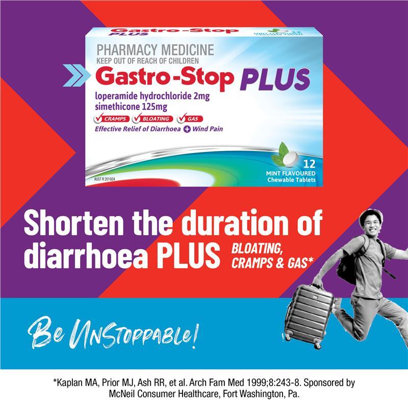 Buy GastroStop Plus Chewable Tablets 12 online at Chemist Warehouse