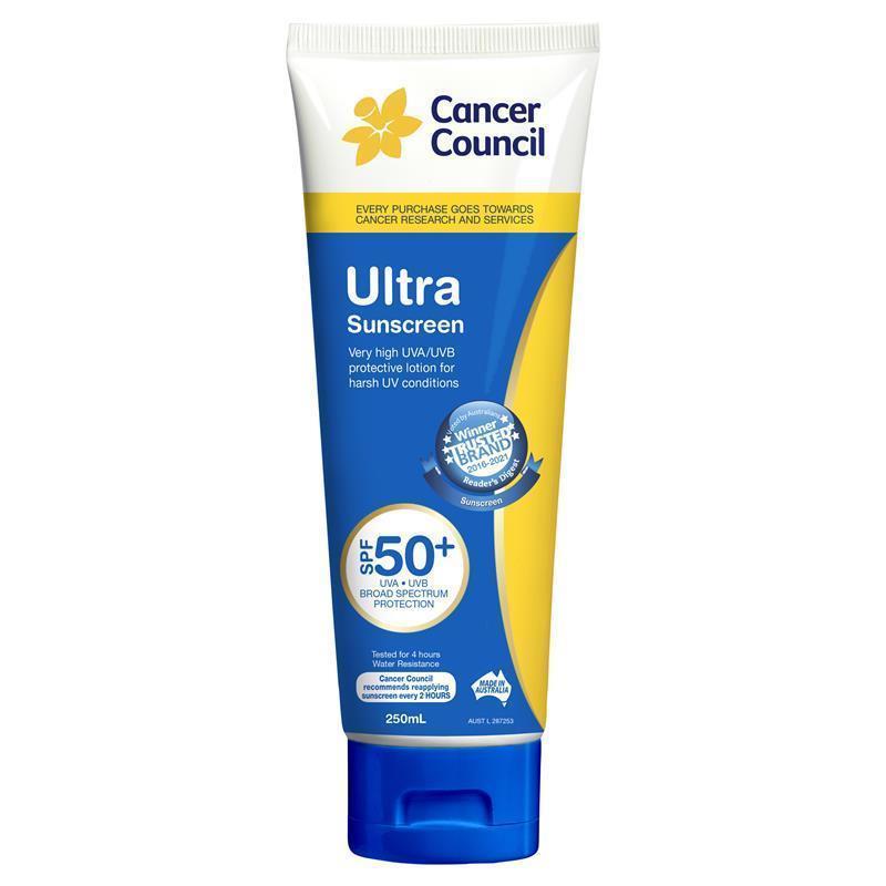 Buy Cancer Council SPF 50+ Ultra 250ml Tube online at Chemist Warehouse