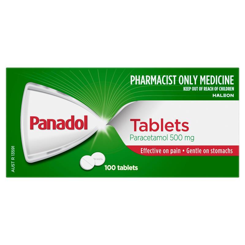 Buy Panadol Paracetamol Pain Relief 100 Tablets online at Chemist Warehouse