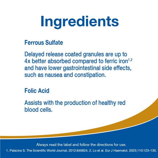 Buy Fefol Iron and Folic Acid 60 Capsules online at Chemist Warehouse