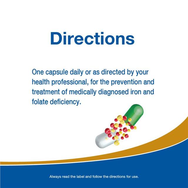 Buy Fefol Iron and Folic Acid 60 Capsules online at Chemist Warehouse