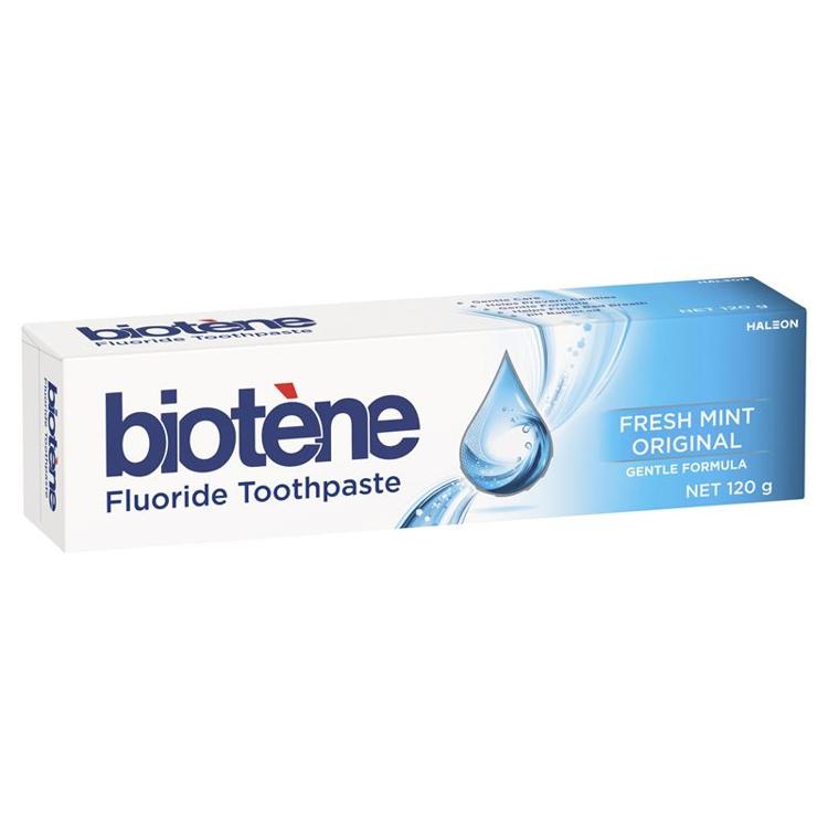 Buy Biotene Dry Mouth Relief Fluoride Toothpaste Fresh Mint 120g online ...