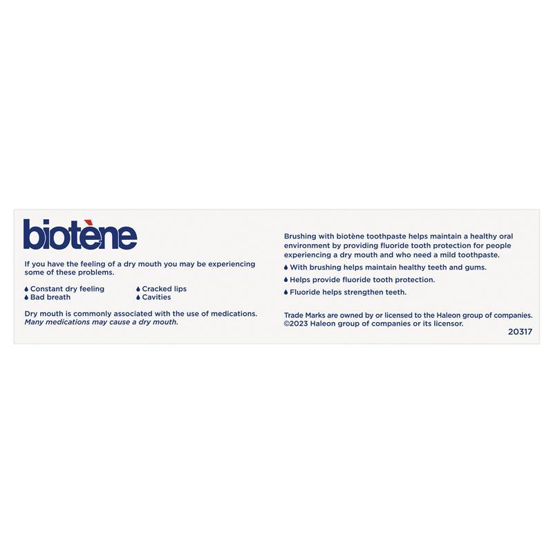 Buy Biotene Dry Mouth Relief Fluoride Toothpaste Fresh Mint 120g online ...