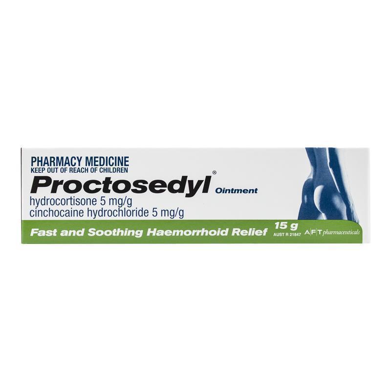 Buy Proctosedyl Haemorrhoids Relief Ointment Cream 15g online at ...