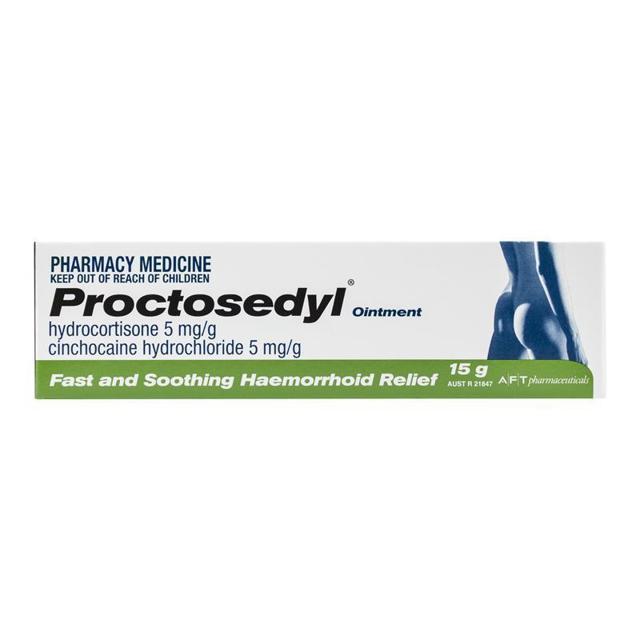 Buy Proctosedyl Haemorrhoids Relief Ointment Cream 15g online at ...