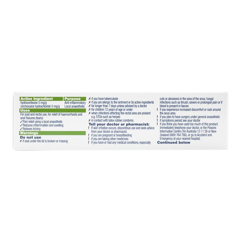 Buy Proctosedyl Haemorrhoids Relief Ointment Cream 15g online at ...