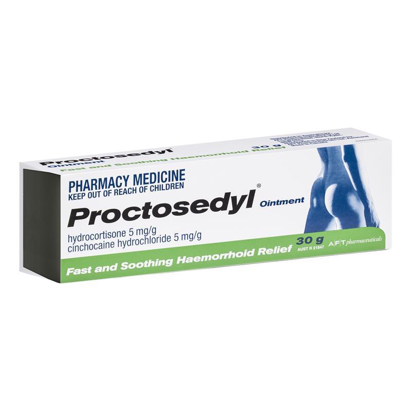 Buy Proctosedyl Haemorrhoids Relief Ointment Cream 30g online at ...
