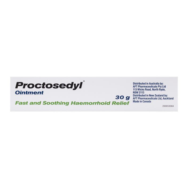 Buy Proctosedyl Haemorrhoids Relief Ointment Cream 30g online at ...