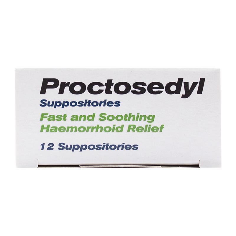 Buy Proctosedyl Haemorrhoids Relief Suppositories 12 Pack online at ...