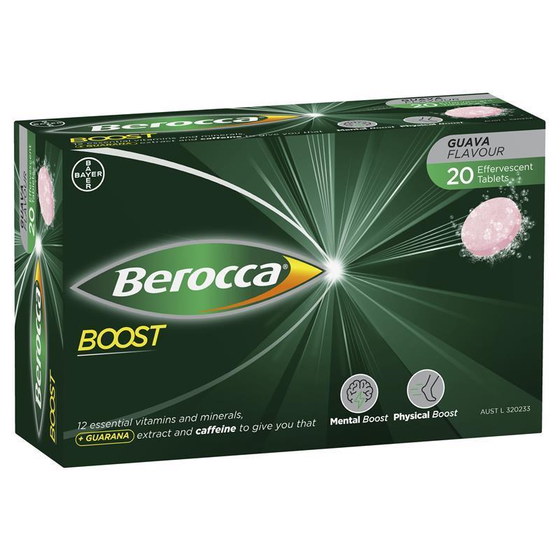 Buy Berocca Boost 20 Effervescent Tablets online at Chemist Warehouse
