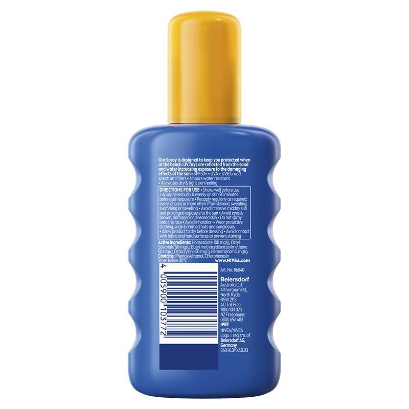 Buy NIVEA Sun Ultra Beach SPF50+ Sunscreen Spray 200ml online at ...
