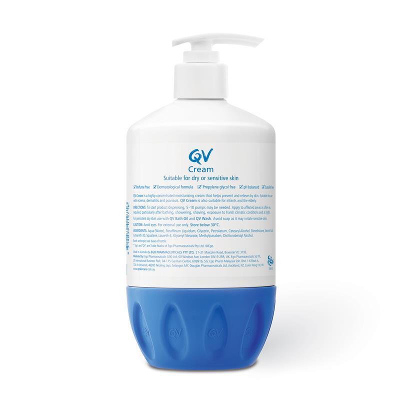 Buy QV Moisturising Cream 500G Pump Pack online at Chemist Warehouse