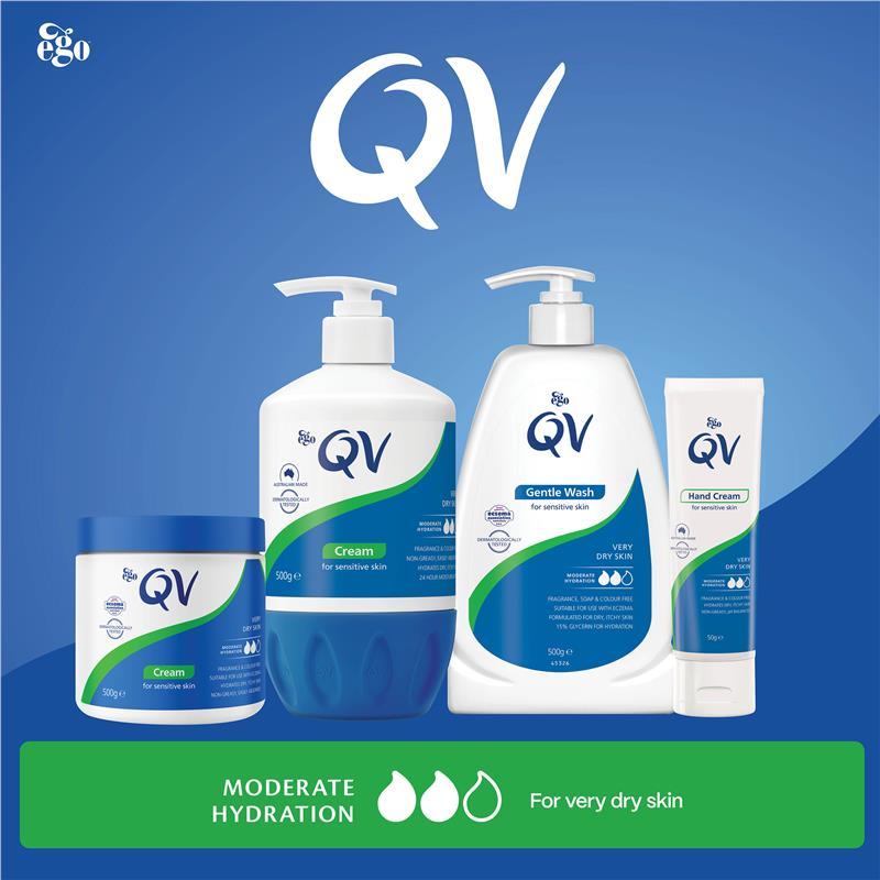 Buy QV Moisturising Cream 500G Pump Pack online at Chemist Warehouse