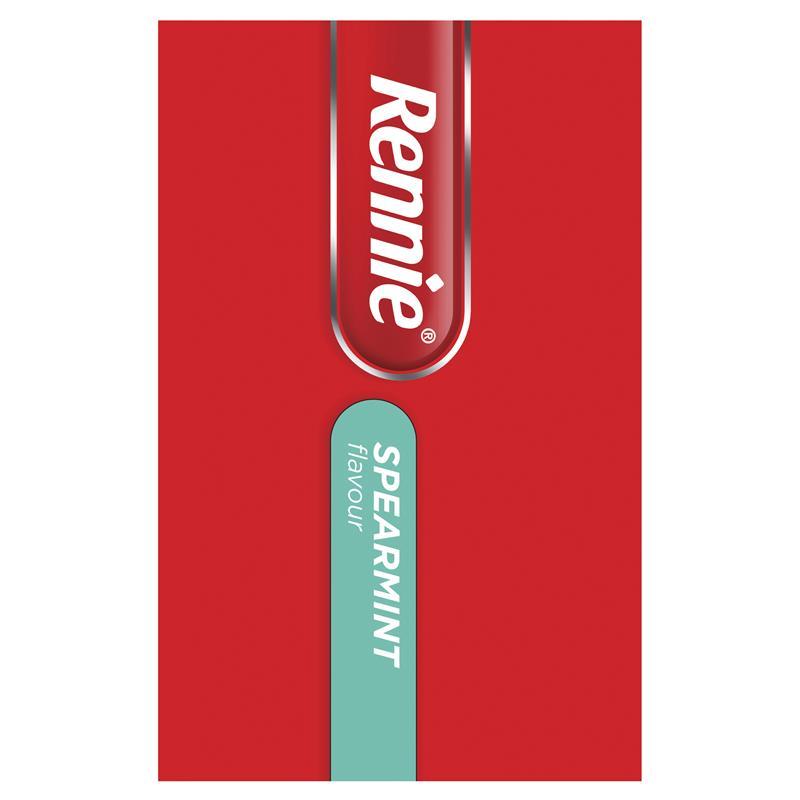 Buy Rennie Indigestion and Heartburn Relief Spearmint 96 Chewable ...