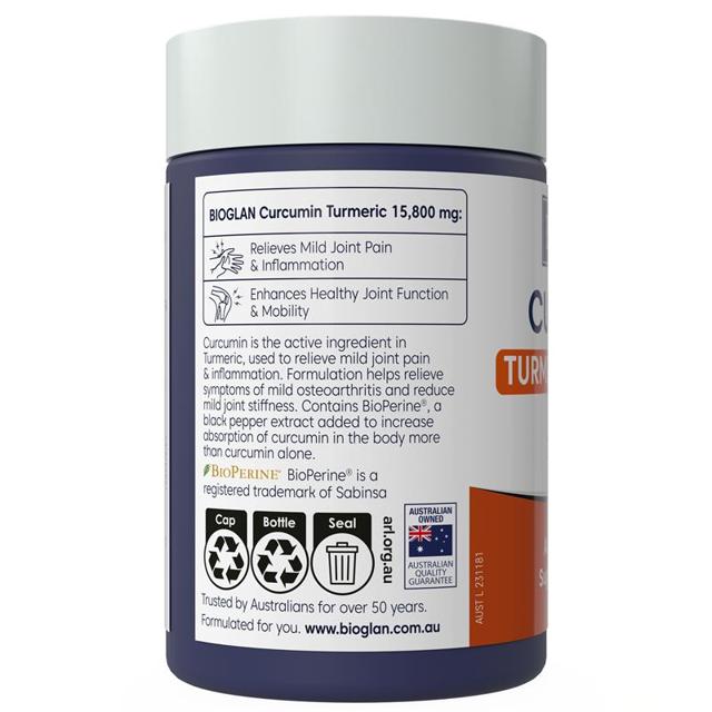 Buy Bioglan Curcumin 60 Tablets online at Chemist Warehouse