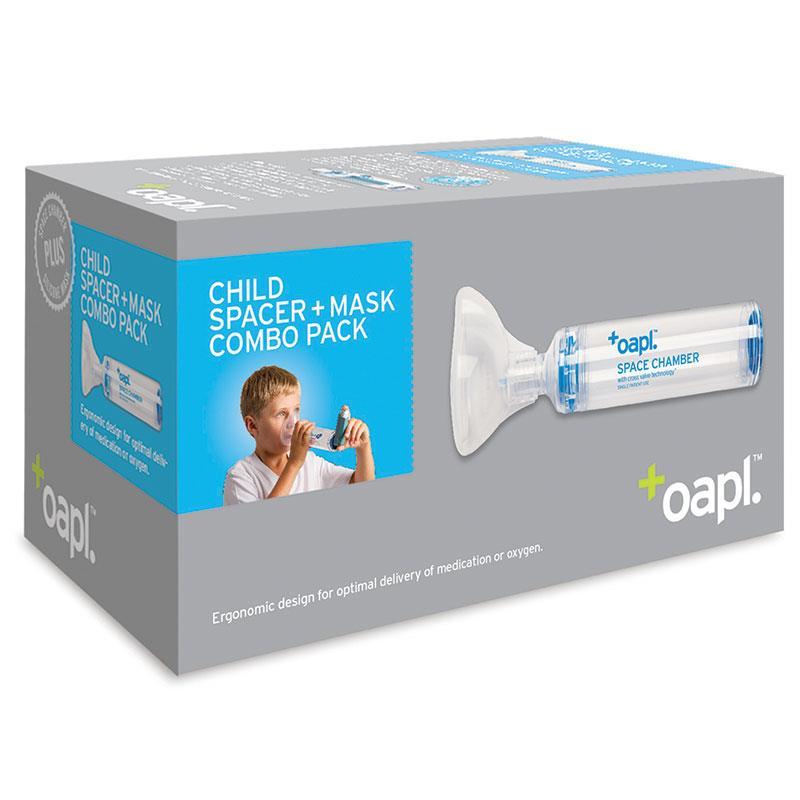 Buy Oapl Space Chamber Combo Child Spacer plus Mask online at Chemist ...