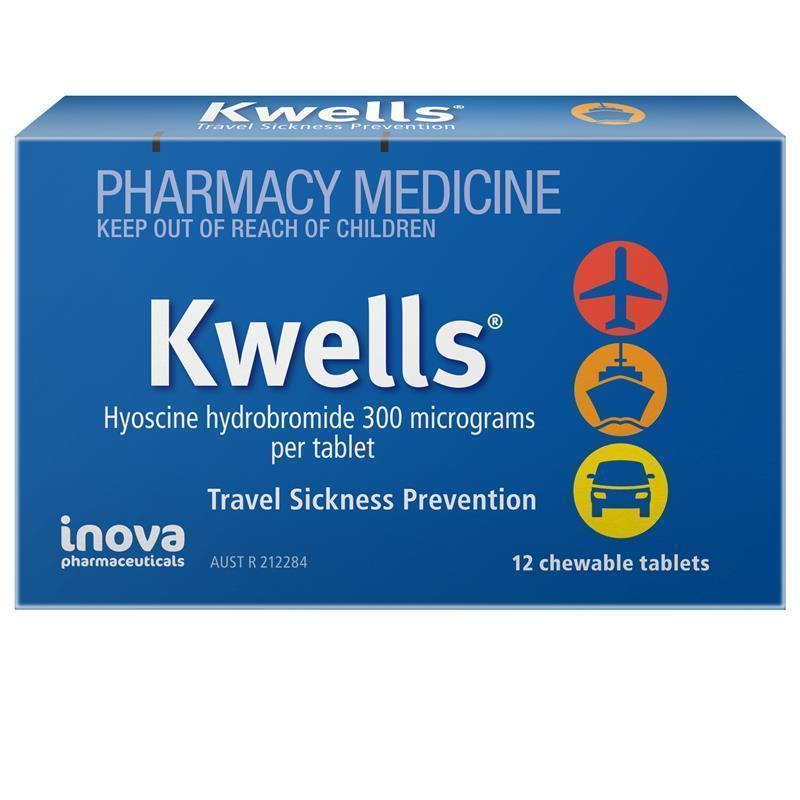 Buy Kwells Travel Sickness 12 Chewable Tablets online at Chemist Warehouse
