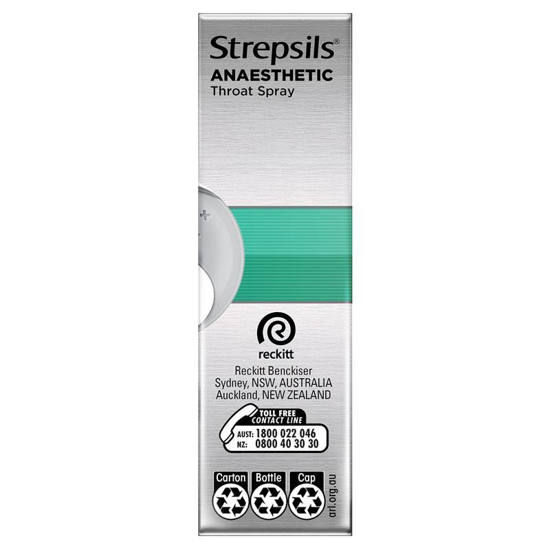 Buy Strepsils Plus Sore Throat Numbing Spray Pain Relief online at ...