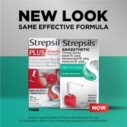 Buy Strepsils Plus Sore Throat Numbing Spray Pain Relief online at ...