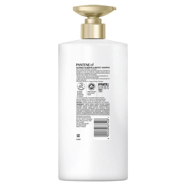 Buy Pantene Ultimate 10 Shampoo 900ml online at Chemist Warehouse