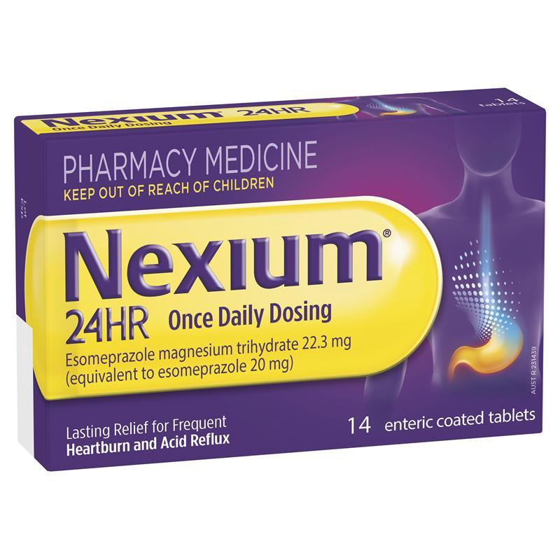 Buy Nexium 24hr Heartburn & Acid Reflux Relief 20mg 14 Tablets online ...