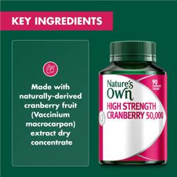 Buy Nature's Own High Strength Cranberry 50,000mg 90 Capsules online at ...