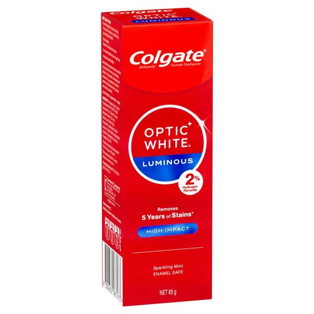 Buy Colgate Toothpaste Optic White Luminous High Impact Teeth Whitening ...