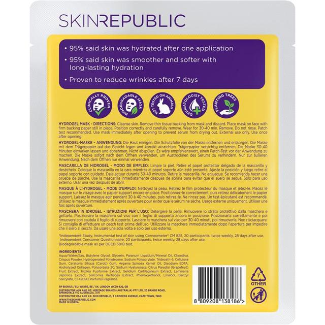 Buy Skin Republic Collagen Hydrogel Face Mask online at Chemist Warehouse