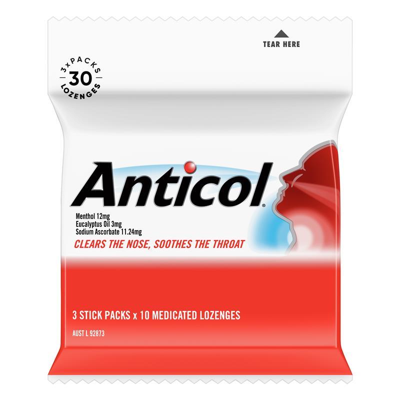 Buy Allens Anticol 3x10 Lozenge Multipack online at Chemist Warehouse
