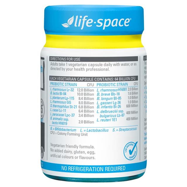 Buy Life-Space Double Strength Probiotic 60 Capsules Exclusive Size ...