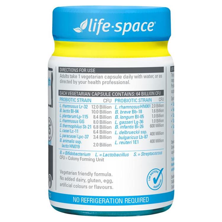Buy Life-Space Double Strength Probiotic 60 Capsules Exclusive Size ...
