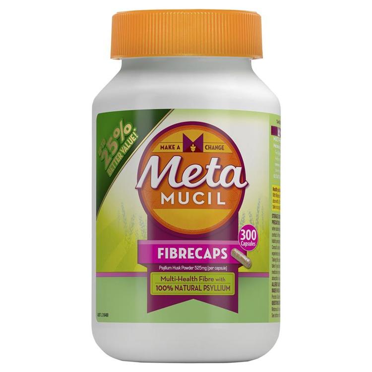Buy Metamucil Daily Fibre Supplement Fibre Caps 300 Capsules online at ...
