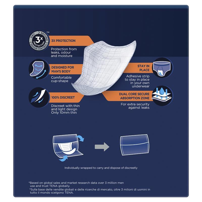 Buy TENA Men Pads Level 3 8 Pack online at Chemist Warehouse
