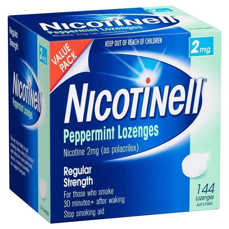 Buy Nicotinell Lozenges Mint 2mg 144 Exclusive Size online at Chemist ...