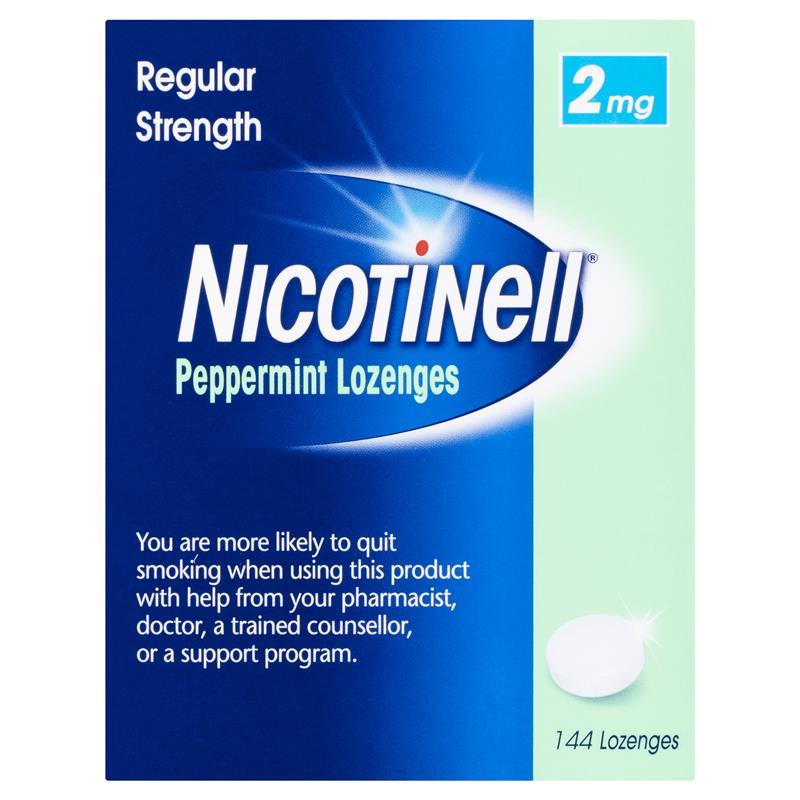 Buy Nicotinell Lozenges Mint 2mg 144 Exclusive Size online at Chemist ...