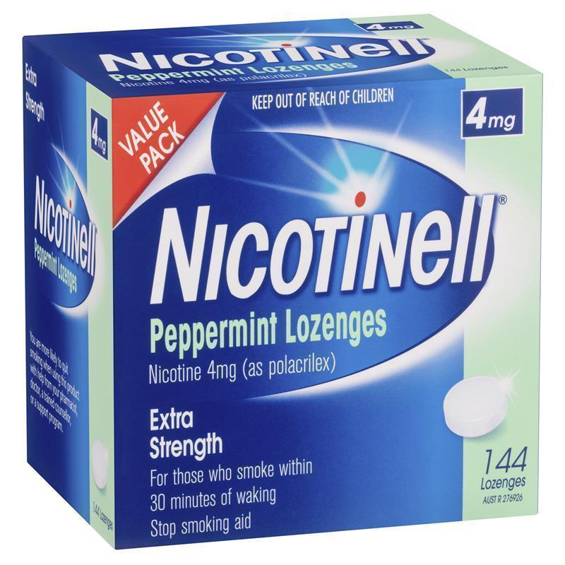 Buy Nicotinell Lozenges Mint 4mg 144 Exclusive Size online at Chemist ...