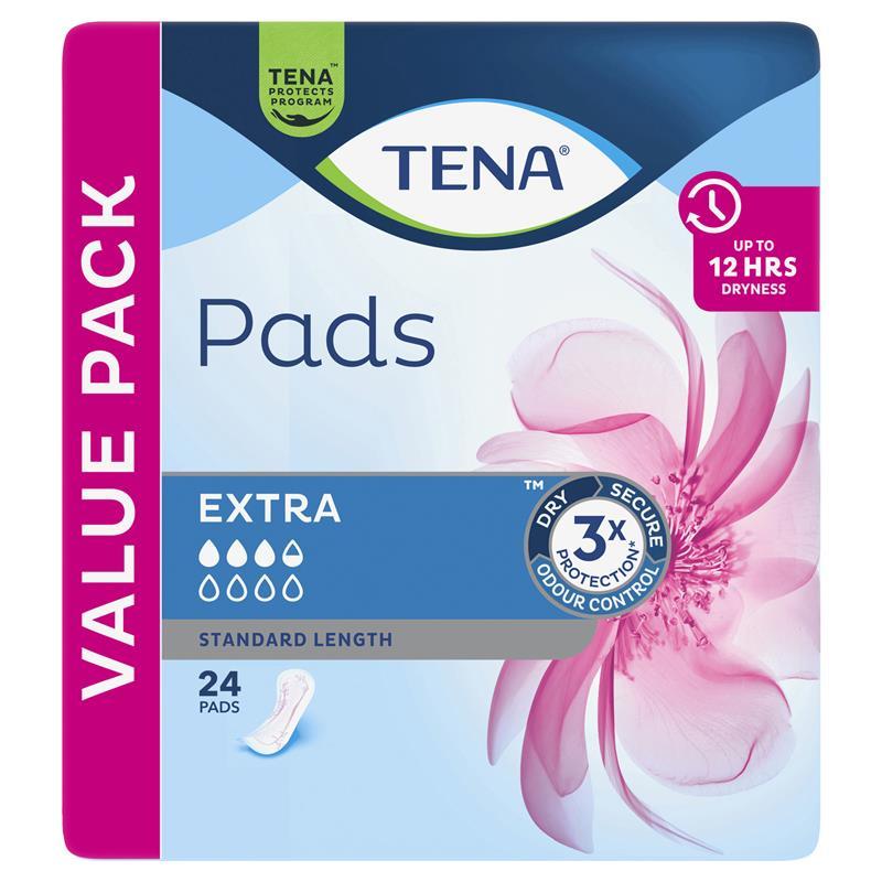 Buy TENA Pad Extra Standard 24 Pack online at Chemist Warehouse
