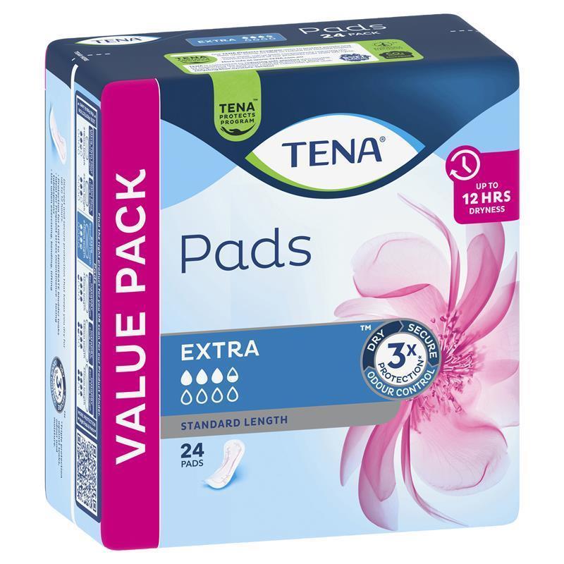 Buy TENA Pad Extra Standard 24 Pack online at Chemist Warehouse