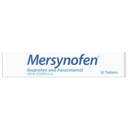 Buy Mersynofen Pain Relief Tablets with Paracetamol + Ibuprofen 12 Pack ...