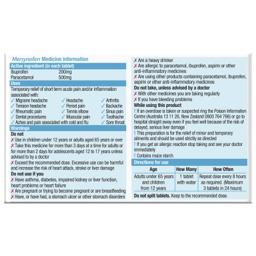 Buy Mersynofen Pain Relief Tablets with Paracetamol + Ibuprofen 30 Pack ...