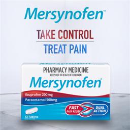 Buy Mersynofen Pain Relief Tablets with Paracetamol + Ibuprofen 30 Pack ...