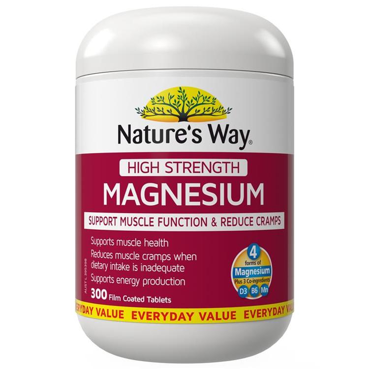 Buy Nature's Way High Strength Magnesium 600mg 300 Tablets online at ...