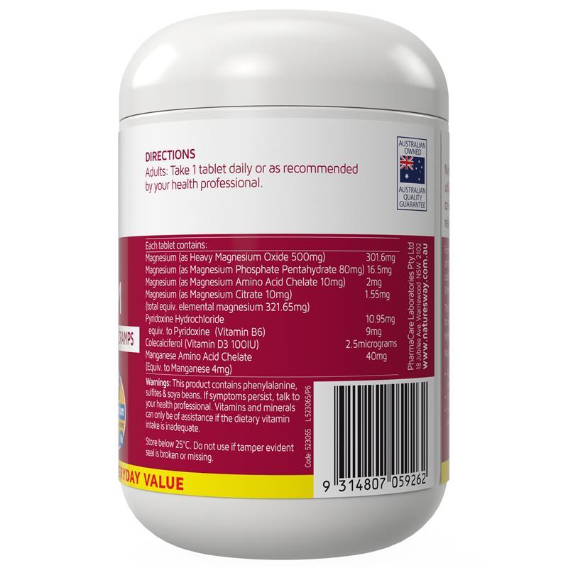 Buy Nature's Way High Strength Magnesium 600mg 300 Tablets online at ...
