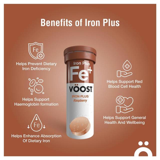 Buy Voost Iron Plus Effervescent 10 Tablets online at Chemist Warehouse