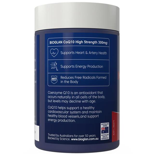 Buy Bioglan CoQ10 300mg 60 Capsules online at Chemist Warehouse