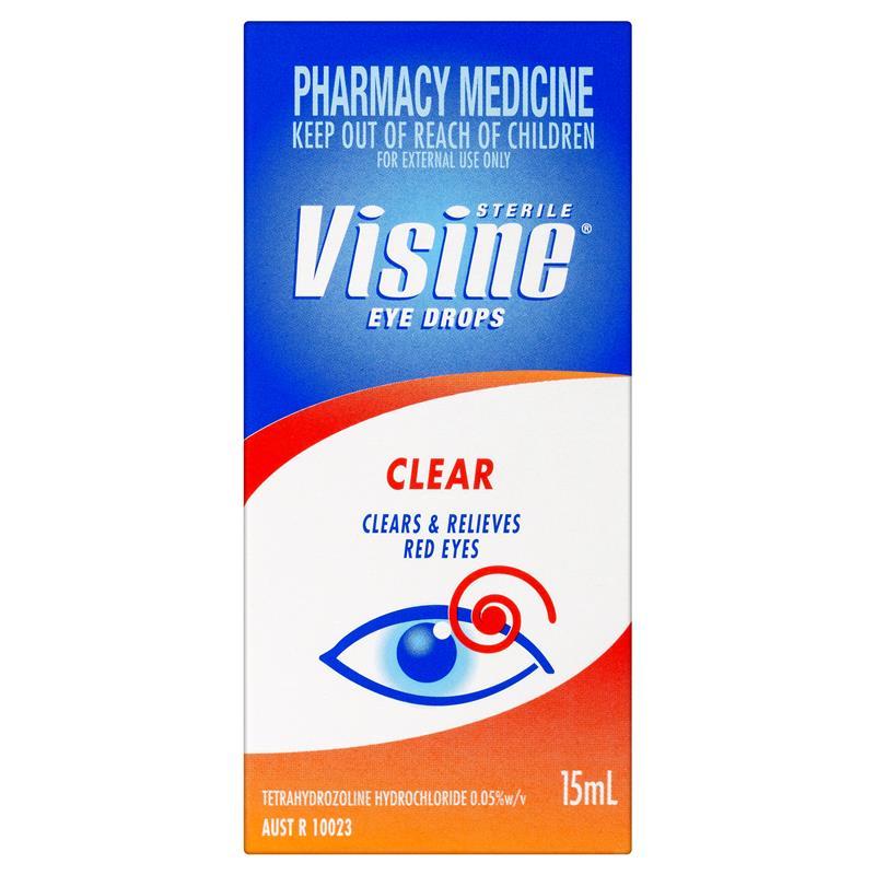 Buy Visine Clear Eye Drops 15mL online at Chemist Warehouse