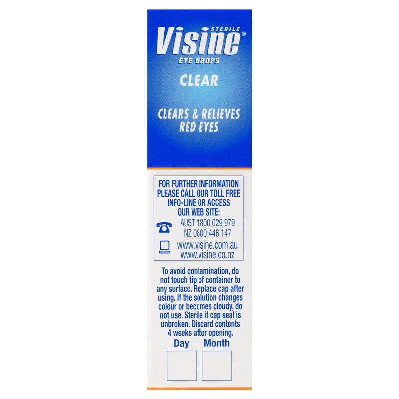 Buy Visine Clear Eye Drops 15mL online at Chemist Warehouse
