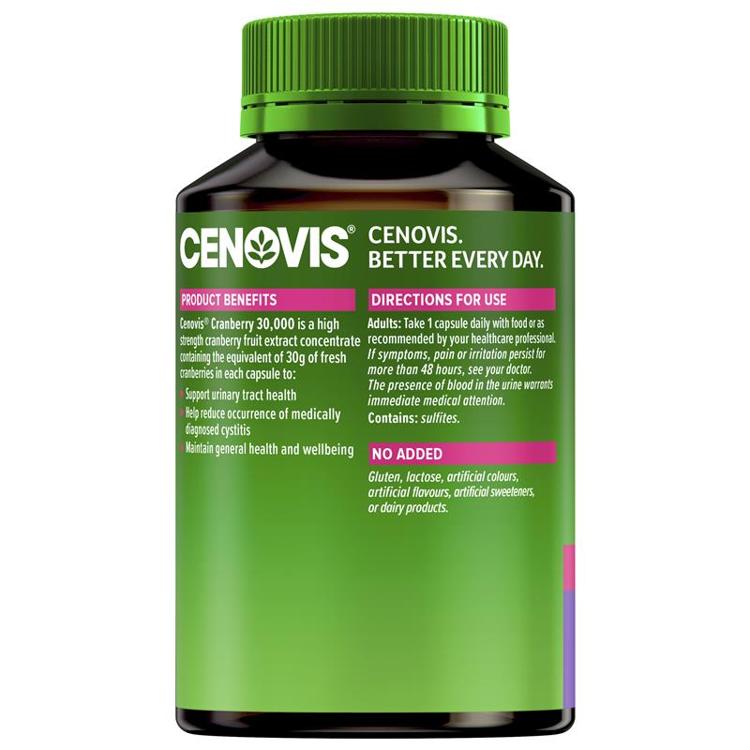 Buy Cenovis Cranberry 30,000mg 90 Capsules Exclusive Size online at ...