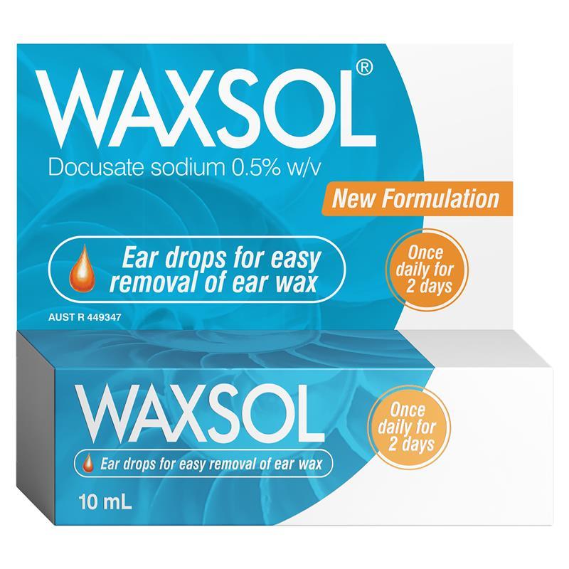 Buy Waxsol Ear Drops 0.5% 10mL online at Chemist Warehouse