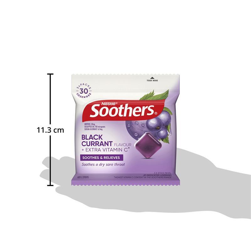 Buy Soothers Blackcurrant 3x10 Lozenge Multipack online at Chemist ...